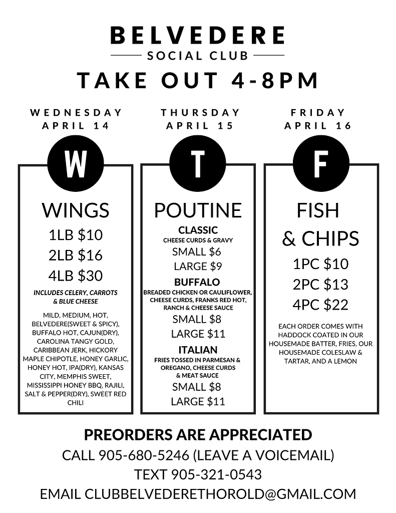 Dining In | Club Belvedere